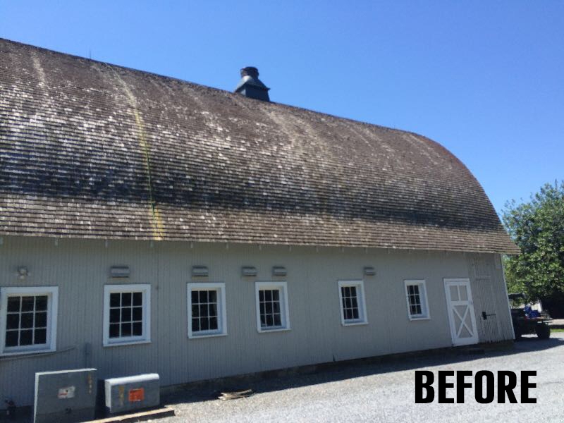 Barn Roof Wood Shingle Replacement Project - Jurin Roofing Services